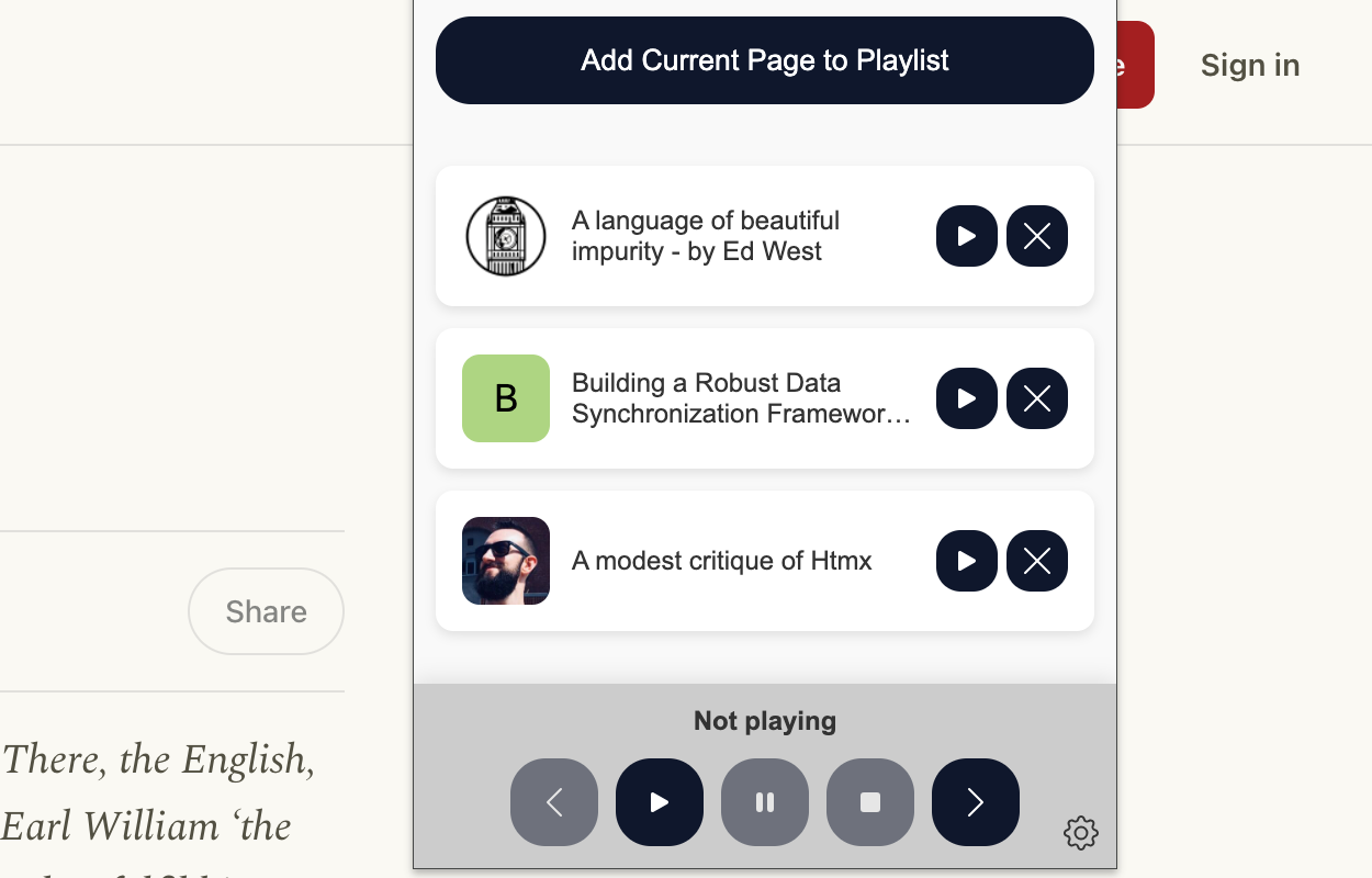 Web Whisper: Listen to Any Web Page Like a Podcast